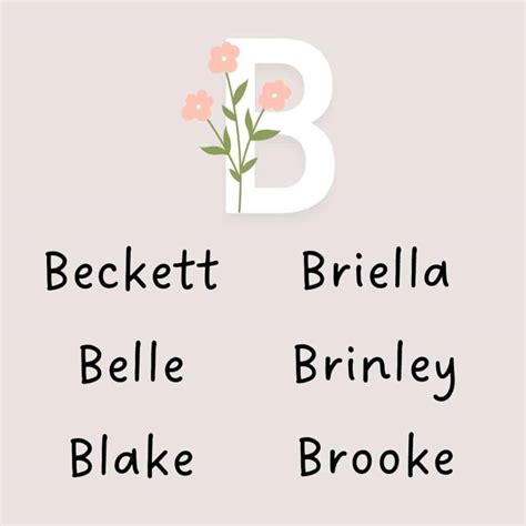 40 Actually Cool Girl Names That Start With B New 2024