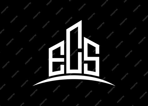Premium Vector Letter Ecs Building Vector Monogram Logo Design
