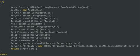 Decryption Of Asyncrat Config Strings With Cyberchef Mwlab