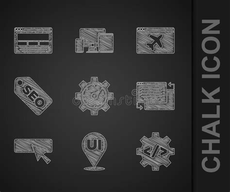 Set Website Statistic Ui Or Ux Design Front End Development Seo Optimization Template And