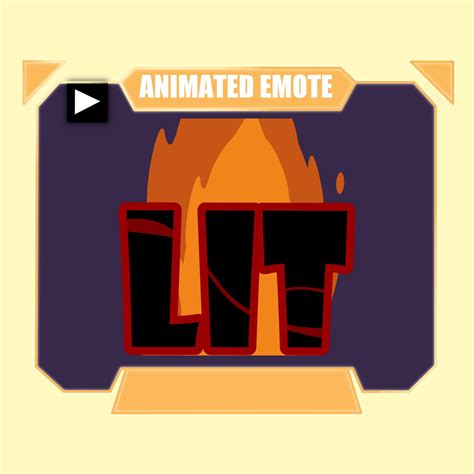 Animated And Static Lit Text Emote For Twitch Discord Youtube Flaming Lit Text Emote Black Fire