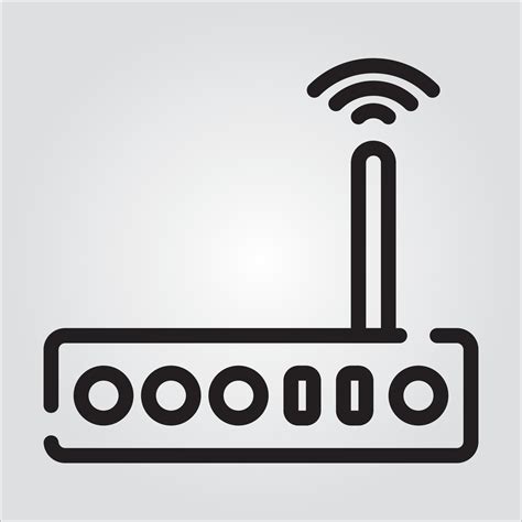 Isolated Modem Router Computer Component Outline Eps 10 Graphic 7968935 Vector Art At Vecteezy
