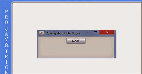 How To Create Simple J Button In Java ~ Projavatricks