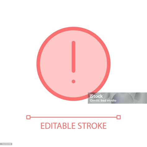 Circular Shaped Exclamation Mark Pixel Perfect Glassmorphism Ui Icon