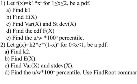 Solved Solve Each Part For All Problemsu15 W26for