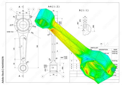 Finite Element Method Fem Analysis Connecting Rod Crank For Friction