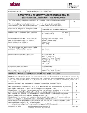 Examples Of Completed Dols Form 1 Fill Online Printable Fillable Blank PdfFiller