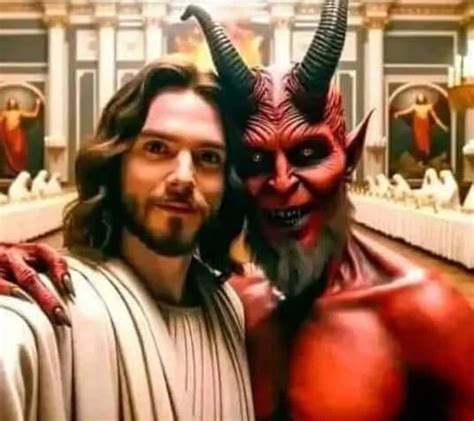 Jesus And Satan Blank Template Imgflip