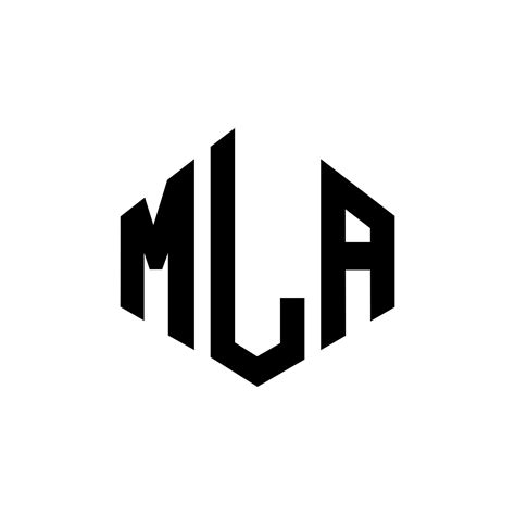 MLA Letter Logo Design With Polygon Shape MLA Polygon And Cube Shape Logo Design MLA Hexagon