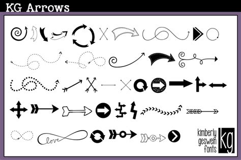 36 Free Arrow Fonts · 1001 Fonts