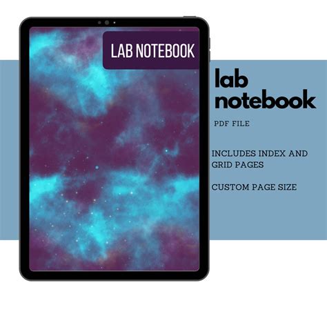Digital Lab Notebook Space Design Etsy Digital Lab Notebook Space Design Etsy