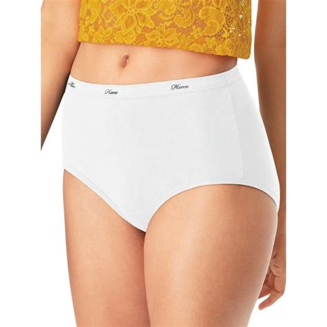 Hanes Cool Comfort Cotton Brief Panties For Women Moisture Wicking