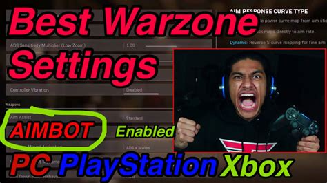 Best Warzone Settings For Controller Aimbot Youtube