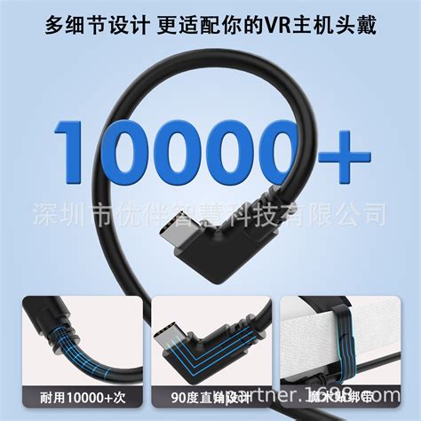 适用quest 2 Pico4 Neo3 Meta Quest Pro Link串流带充电端口a C 阿里巴巴