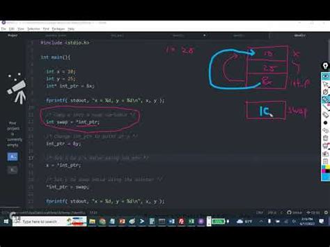 Visualize It C Pointer Dereferencing Example Youtube