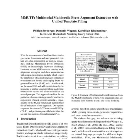 Mmutf Multimodal Multimedia Event Argument Extraction With Unified Template Filling Acl Anthology