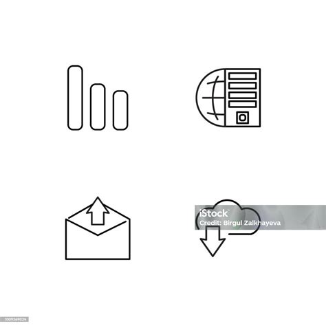 검색 엔진 최적화 및 마케팅 선형 아이콘 설정합니다 간단한 개요 벡터 아이콘 0명에 대한 스톡 벡터 아트 및 기타 이미지 0명 디자인 벡터 Istock