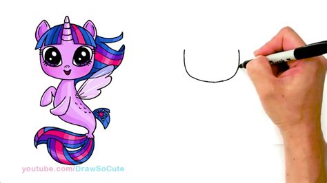 چالش نقاشی پونی کوچولوی من بیاین یک توایلایت اسپارکل اسب آبی بکشیم