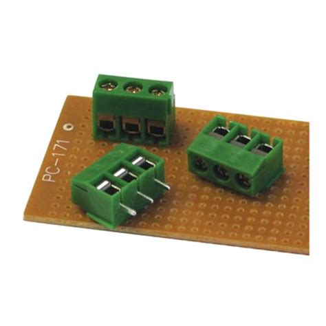 PA03 10 PCB Terminal Block 3 Position Pkg 10