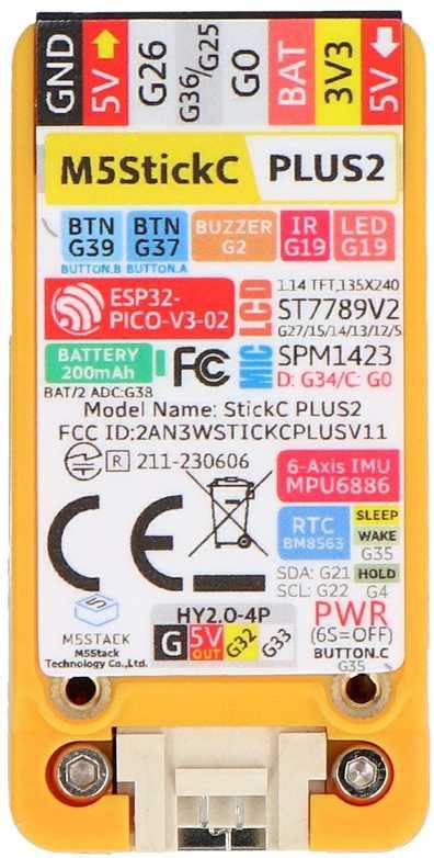 M5stickc Plus2 Iot Kūrimo Modulis Esp32 Pico V3 02 Laikrodžio