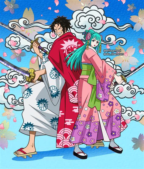 One Piece Oc X Kozuki Hiyori Commission By Effasempai On Deviantart