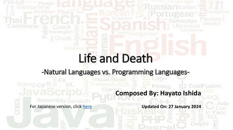 life and death natural languages vs programming languages speaker deck