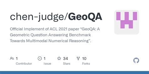 GitHub Chen Judge GeoQA Official Implement Of ACL 2021 Paper GeoQA