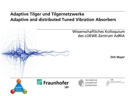 Pdf Adaptive And Distributed Tuned Vibration Absorbers