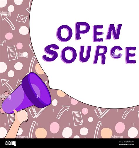 Conceptual Caption Open Source Business Idea Denoting Software Which