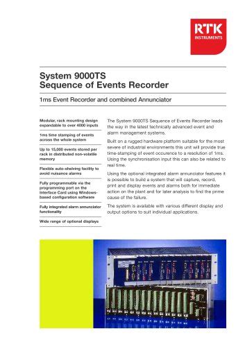 System 9000 Alarm Annunciator Rtk Pdf Catalogs Technical Documentation Brochure
