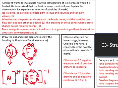 Aqa Gcse 9 1 C1 C7 Chemistry Paper 1 Revision Mats Teaching Resources
