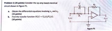 solved problem 1 25 pointsconsider the op amp based electrical circuit