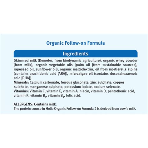 Holle Organic Infant Follow On 2 With Dha And Ara 600g 6 Boxes