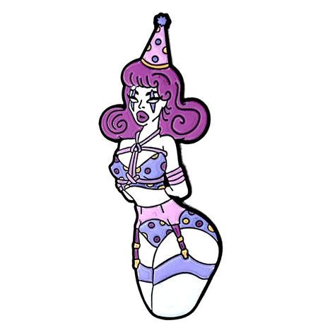 Geeky And Kinky Rope Clown Pin