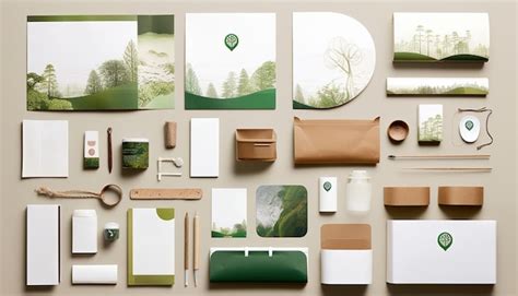 Premium Ai Image Visual Mock Up That Combines Ecofriendly Elements