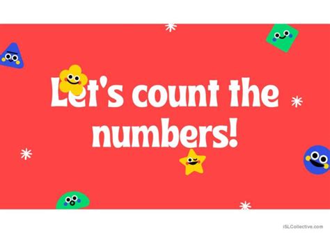 Numbers 1 To 20 Let S Count Gener English ESL Powerpoints