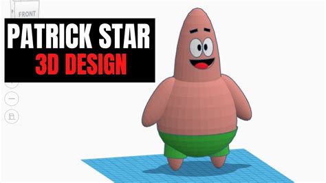 Tinkercad Tutorial For Beginners How To 3d Design Patrick Star From Spongebob Squarepants