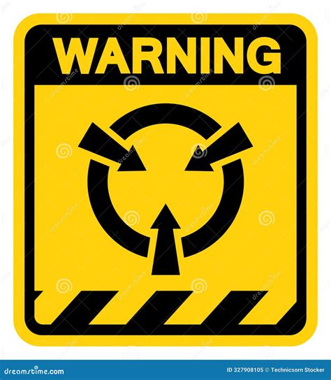 Electrostatic Sensitive Device Esd Symbol Sign Vector Illustration