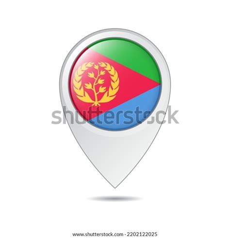 Map Location Tag Eritrea Flag Stock Vector Royalty Free 2202122025 Shutterstock