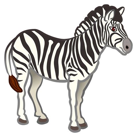 Illustrated Zebra Clipart Free Download For Educational And Creative