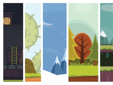 10 Game Backgrounds 2d 주변환경 Unity Asset Store