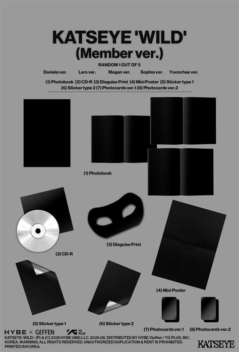 Preorder Album Katseye Wild Member Ver Kpopowopl Albumy Kpop