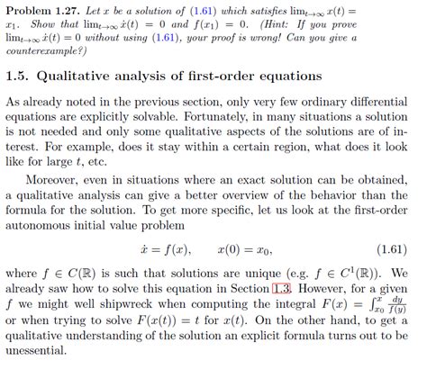 Solved Let X Be A Solution Of Which Satisfies Lim T Chegg Com