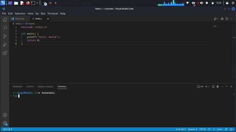 This Is Simple Helloworld Program In C Youtube