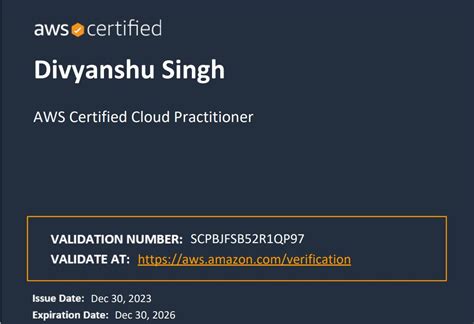 Divyanshu Singh On Linkedin Im Happy To Share That Ive Obtained A New Certification Amazon Web…