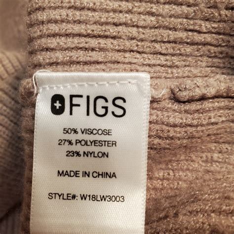 Figs Sweaters Figs Loungewear Latte Ribbed Knit Pocket Sweater