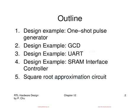 Pdf Thiết Kế Phần Cứng Rtl Dùng Vhdl Đh Bách Khoa Hcm P Chu