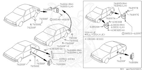 64891-W5000 - Nissan - Fastener Front Door Inside - Nengun Performance