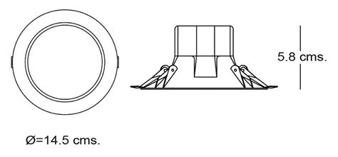 Luminario Tipo Downlight Jrx 12 Led E3 L J Iluminacion