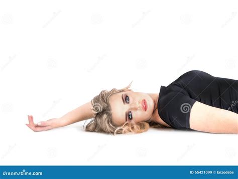 Beautiful Blond Girl Posing Stock Image Image Of Xpressive Beauty